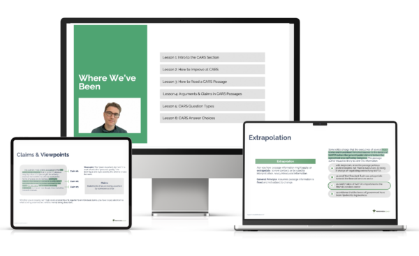 MCAT CARS Mastery Course by MedSchoolCoach