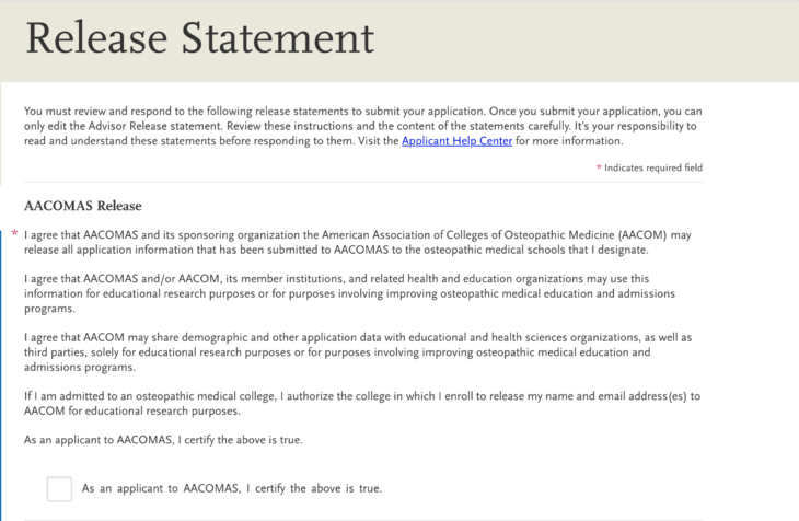 2025/26 AACOMAS Application Guide (With Screenshots) | MedSchoolCoach