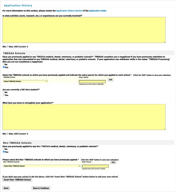 TMDSAS Application Guide for Prospective Medical Students