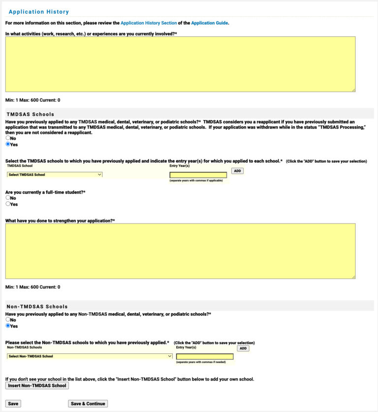 TMDSAS Application Guide for Prospective Medical Students