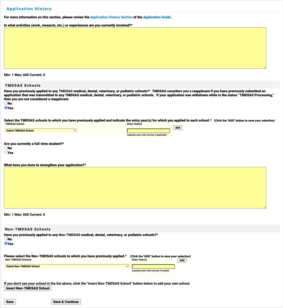 TMDSAS Application Guide for Prospective Medical Students